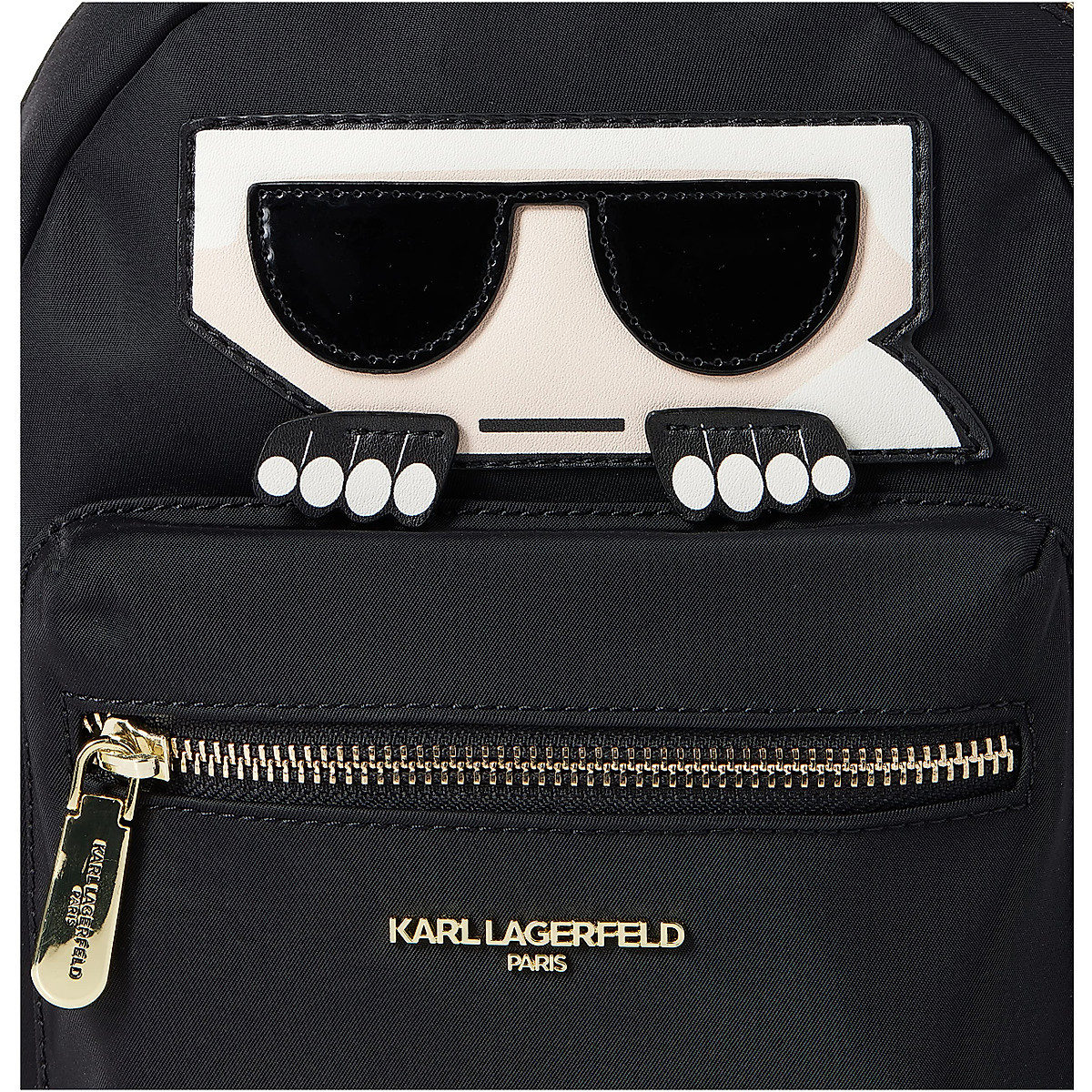 Karl Lagerfeld Paris Women's Amour Small Backpack, Black, One Size