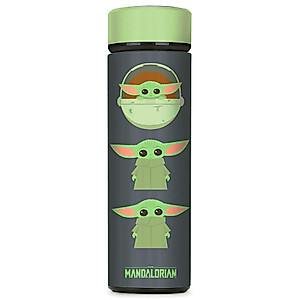 Controller Gear The Mandalorian The Child, Vacuum Insulated Stainless Steel Sport Water Bottle, Leak Proof, Wide Mouth, 17 oz, 500 ML (DWDSXXBTS-0MTC1)