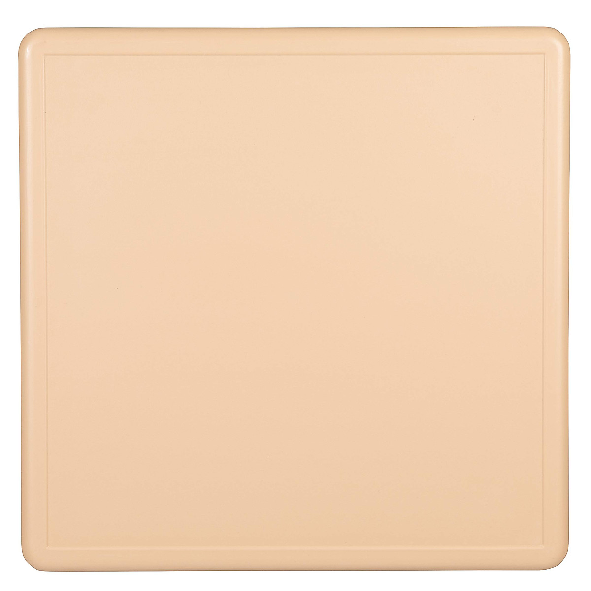 EMMA + OLIVER 24" Square Natural Plastic Height Adjustable Activity Table - School Table for 4