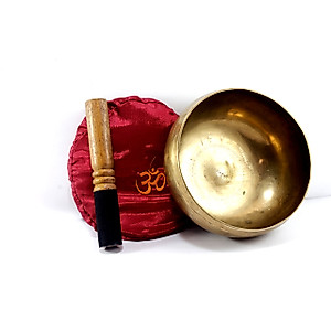 Tibetan Singing Bowl Set - 4th Chakra F (7 Inch)