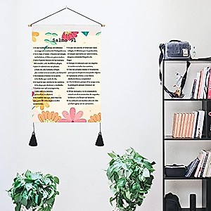 Salmo 91 En Español 13"x19", Salmo 91 En Español Para Pared, Cuadros Cristianos Para Pared En Español, Psalm 91 Wall Art, Christian Wall Decor In Spanish, Decoraciones Para Cuartos (Salmo 91)