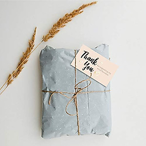 Easykart 120 Thank You For Supporting My Small Business Cards , Gold Foil Business Card Size 3.5" x2", Thank You Cards for Online Retail Shop , Small Business , Customer Package Inserts