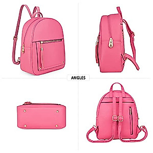 Montana West Anti Theft Backpack Purse for Women Backpack for Ladies with Secured Zipper & Tassel, MWC-104HPK