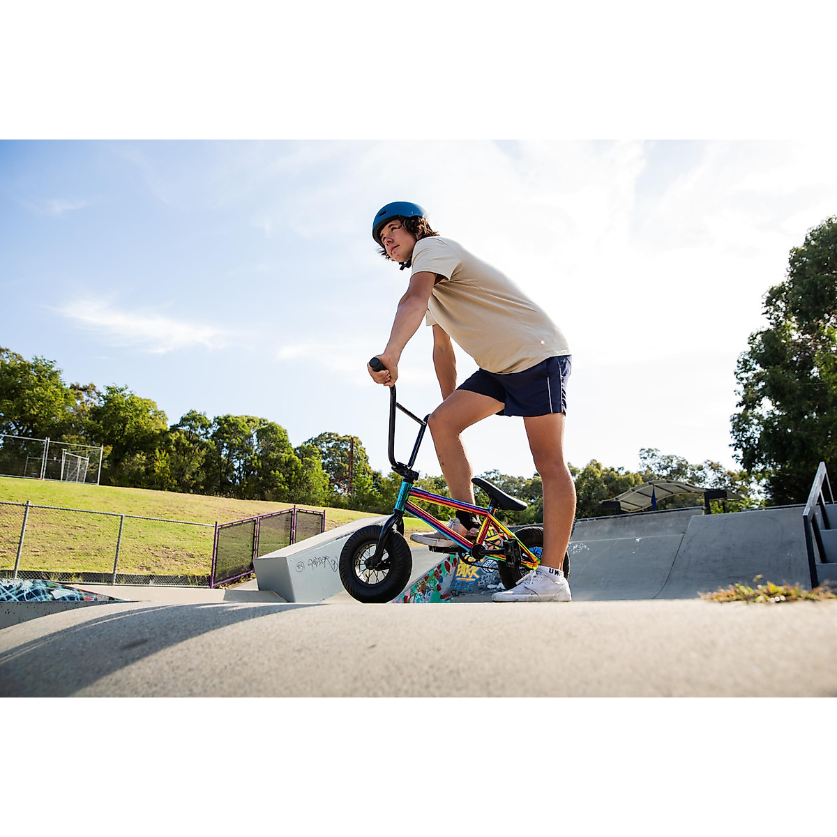 Sullivan Mini BMX Bike with Fixed Saddle | Premium Quality Free Mini BMX with Lightweight 10” Wheels | Suitable for Ages 8+, Perfect for High-Impact Tricks