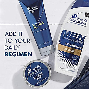 Head & Shoulders Anti-Dandruff Molding Hair Clay for Men, Strong Hold, Matte Finish, 3 Oz