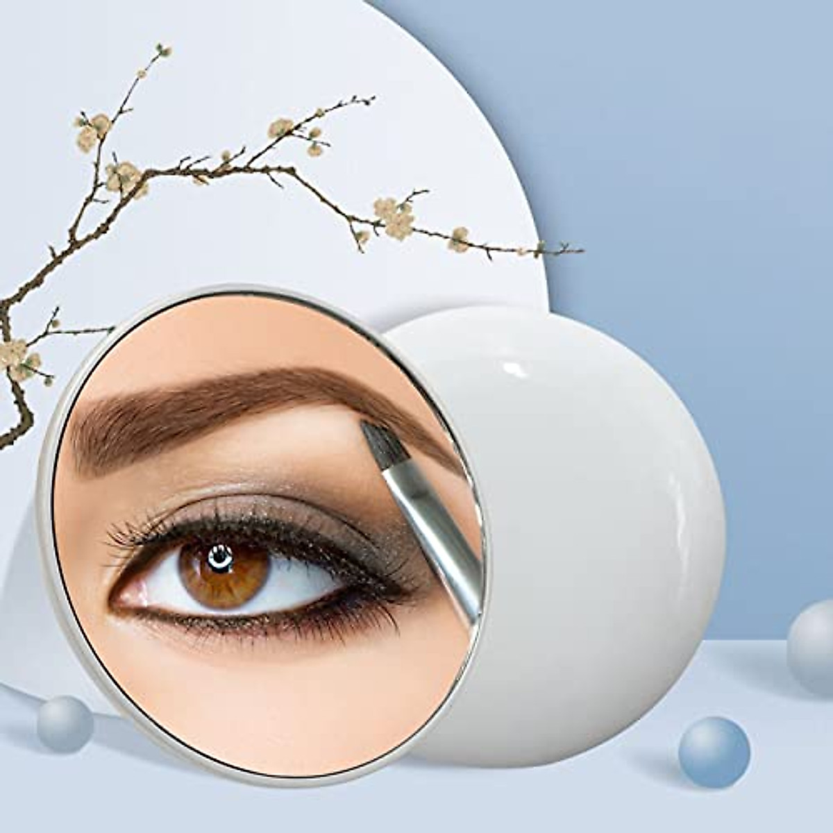 cdar Handheld Mirror,Hand Held Mirror, Salon Hairdresser Plain Mirror, Cosmetic Salon Makeup Hand Mirror for Professional Barbers Pink 05