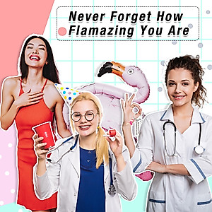 Tondiamo Flamingo Gifts for Women Flamingo Keychain Motivational Keychain Inspirational Gifts for Teacher Mother Women Girls(12 Pcs, Flamingo)