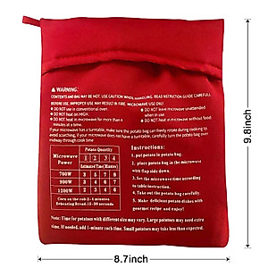 FOSUTOU easy microwave potato bag, making express, delicious, potatoes in just 4 min with gourmet recipe.