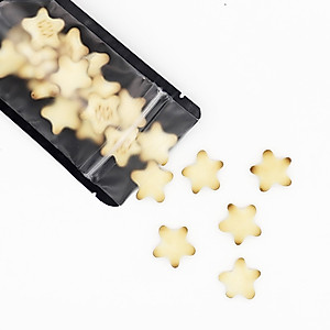 QQ Studio Pack of 100 Translucent Front Matte Black Poly Plastic Resealable Bags (0.8oz (3" x 5"), Stand-Up Pouch)