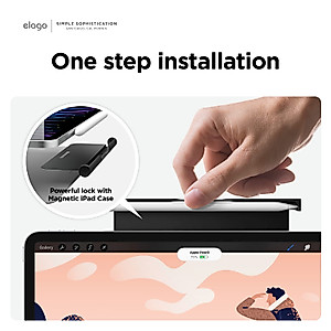 elago Metal Pencil Holder Compatible with Apple Pencil Pro and Apple Pencil 2nd Generation, Compatible with Apple Magic Keyboard, Smart Keyboard Folio and Other Magnetic Cases for iPad