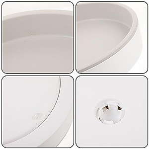 Cabilock Bathroom Storage Tray Rotating Condiment Rack Kitchen Seasoning Holder Skin Care Product Holder Round Spice Jar Organizer Tray Makeup Organizer pp Refrigerator to Rotate Turntable