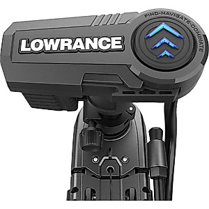 Lowrance Ghost - Freshwater Trolling Motor, 52" Shaft, Bow Mount, 97/120 lbs Thrust with Configurable Foot Pedal, HDI Sonar