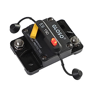 GLOSO E99L LED Indicator, T3 Manaul Reset Breaker for Marine RV Truck Hi-Amp Circuit Breaker (150A)