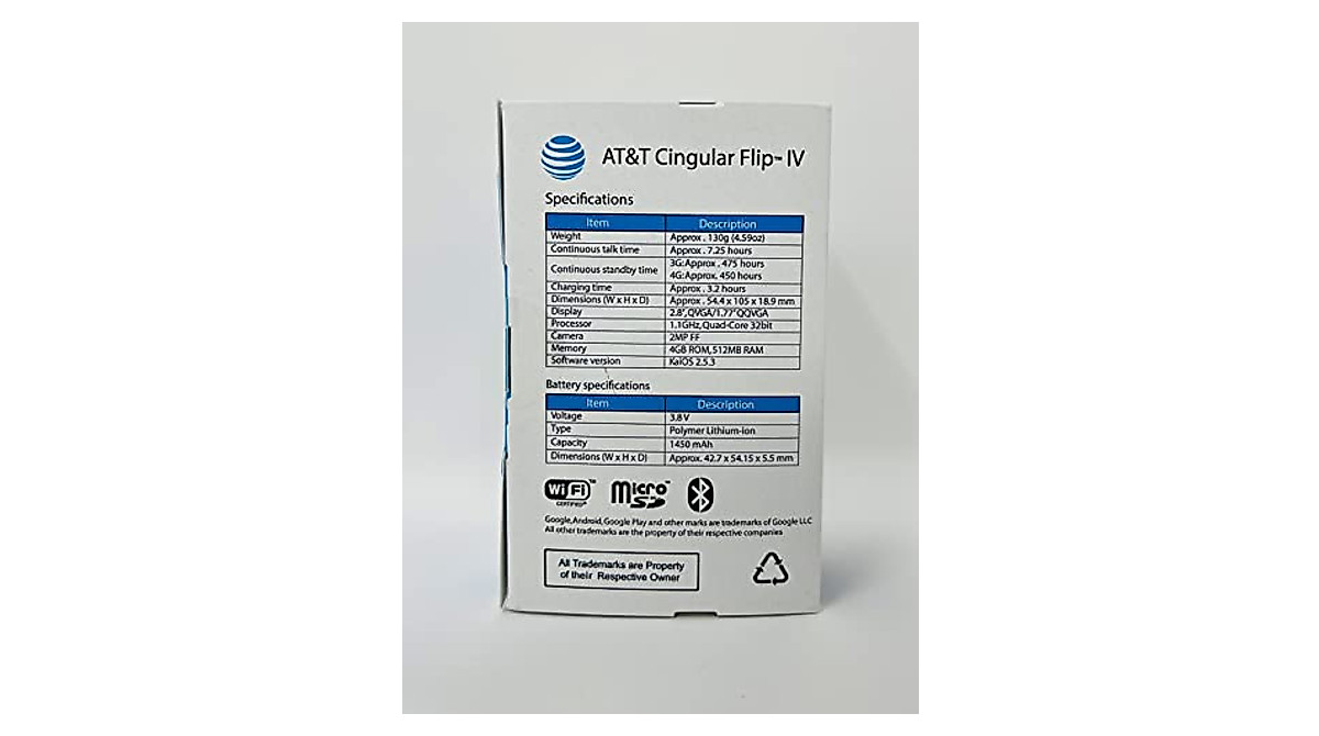Buy AT&T Cingular SmartFlip IV - Renewed 4G LTE Phone