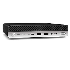 HP ProDesk 600 G4 Mini, Intel Core i5-8500T 6-Core up to 3.5GHz, 8GB RAM, 128GB M.2 PCIe NVMe SSD, USB-C, Intel UHD Graphics 630 (Supports 4K), Display Port, VGA, WiFi & BT, Windows 10 Pro (Renewed)