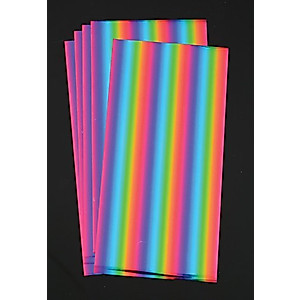 iCraft Deco Foil, 5 Transfer Sheets, 6" x 12", Rainbow
