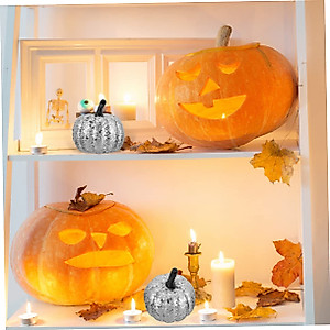 ABOOFAN 30 Pcs Foam Pumpkin Mini Pumpkins for Decorating Small Pumpkin Decor Artificial Pumpkins for Table Decor Artificial Pumpkins Bulk Fake Pumpkins Harvest Pumpkins Model Dining Table