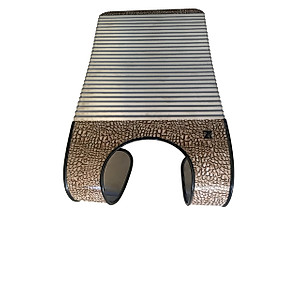 Zydeco Washboard "Gator" Key of Z Rubboards Free Scratchers Frottoir Scrubboard Percussion Instrument Handmade Louisiana Made By Tee Don Authentic Original (Not Real Gator Skin)