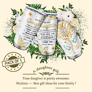 Daughter Gift from Mom/Dad Tumblers 20oz - Gifts for Daughter from Mother/Father Coffee Mug - To My Daughter Cup - Christmas Mothers Day Birthday Gift Ideas for Daughter - Gifts for Adult Daughter