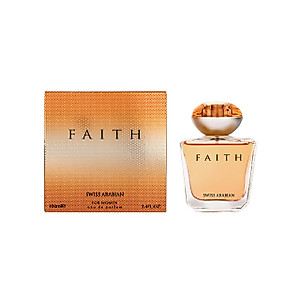 Faith, Eau De Parfum for Women 100mL | a Floral Perfume, Fruity Heart with a Sultry Coconut and Sandalwood Base | by Fragrance Artisan Swiss Arabian | EDP Spray