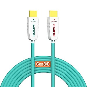 RUIPRO 8K Fiber Optic HDMI Cable 50 Feet 48Gbps 8K60Hz 4K120Hz Dynamic HDR eARC HDCP2.2/2.3 for RTX4080/4090/3080/3090, Xbox S/X, PS5/4, AVR, Projector, LG/Samsung/Sony TV