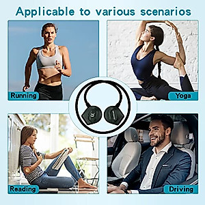 DOBVDLA ULlife Bone Conduction Headphones Lightest Sweatproof Headset Bluetooth 5.3 Sport Headphones with Mic, Foldable Wireless Open Earphones for Running with Ear Hooks