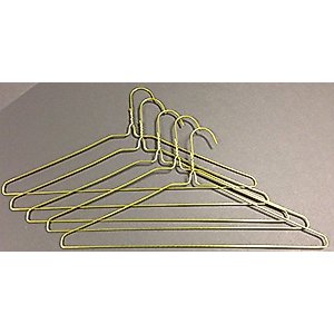 FABRICARE CHOICE - Case of 500 13 Gauge 16" Wire Suit Hangers Gold