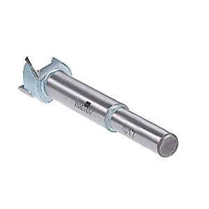 uxcell Forstner Drill Bits 17mm, Tungsten Carbide Wood Hole Saw Auger Opener, Woodworking Hinge Hole Drilling Boring Bit Cutter (Blue, Silver Tone)