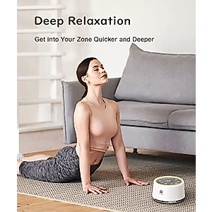 Dreamegg D1 Sound Machine Baby - White Noise Machine for Baby with Night Light, 24 High Fidelity Sounds, Timer & Memory Feature, Noise Machine for Baby Adults, Home, Office, Travel (White)