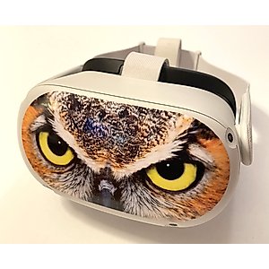 Owl Decal for Meta/Oculus Quest 2 VR Headset - Glossy Vinyl Sticker