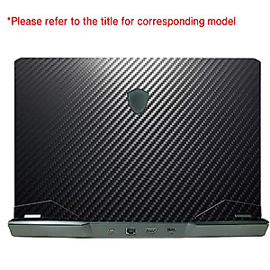 Synvy [2 Pack] Back Protector Film, compatible with Dell Latitude 5290 12.5" Black Carbon TPU Guard Skin Sticker [ Not Front Tempered Glass Screen Protectors ]