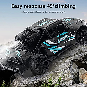 Kids Toys, Remote Control Car with Led Spray Lights, High Speed Race Drift, Rc Cars, Rc Stunt Cars, Outdoor Toys Birthday Gifts for Children, Cool Stuff for Your Room, Educational Sensory Toys