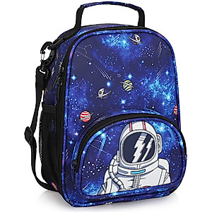 BTOOP Lunch Box Kids for Boys Insulated Lunch Bag Cute Reusable Thermal Meal Cooler Tote Bags with Removable Shoulder Strap for School Travel