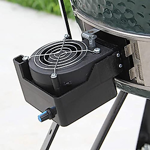 Mydracas DC12V BBQ Fire Starter Air Blower Cooking Blower Big Green Egg Grill Fan for Big Green Egg Kamado Joe Classic,Shorten The Time of Ignite The Charcoal (Upgrade Version)