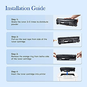 Valuetoner Compatible Toner Cartridge Replacement for HP 35A CB435A for P1006, P1009, P1002, P1003, P1004, P1005 Laser Printer (Black, 2 Pack)