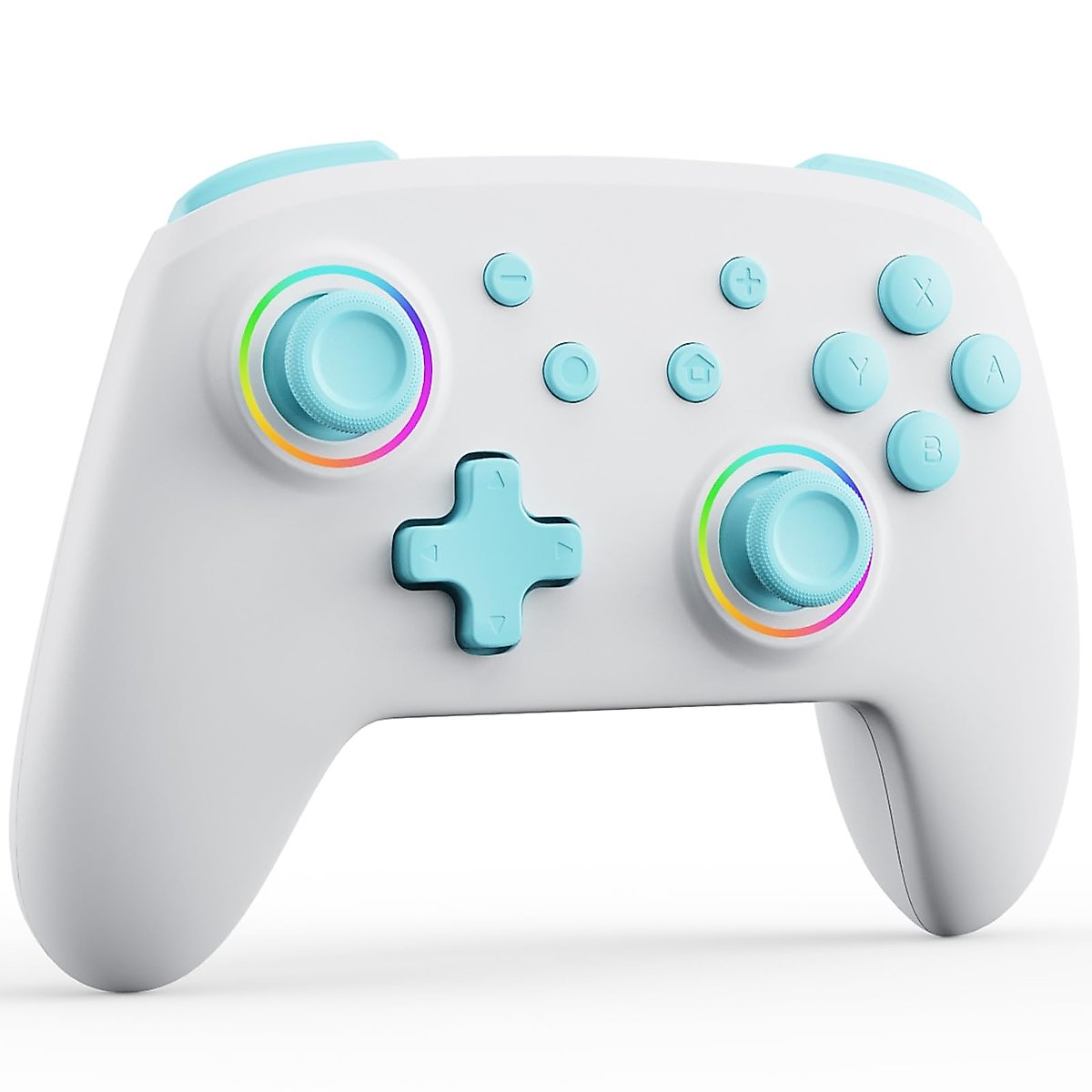 momen Switch Pro Controller, Bluetooth Wireless Gaming Controller for Nintendo Switch/Lite/OLED，Pink&White