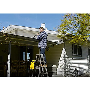 Stanley SHP1600 SHP Electric Pressure Washer 1600 Max PSI, 1.3 GPM, Comes with Vari Nozzle, Wand, Spray Gun, 20' Hose and Foam Cannon