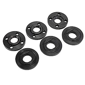 WerkWeit Grinder Angle Spanner Wrench Flange Nut Kit, 1PCS Angle Grinder Flange Wrench and 6PCS Flange Nuts, Compatible with Dewalt Bosch Black Decker Ryobi Makita(4.5" 5" 5/8-11)