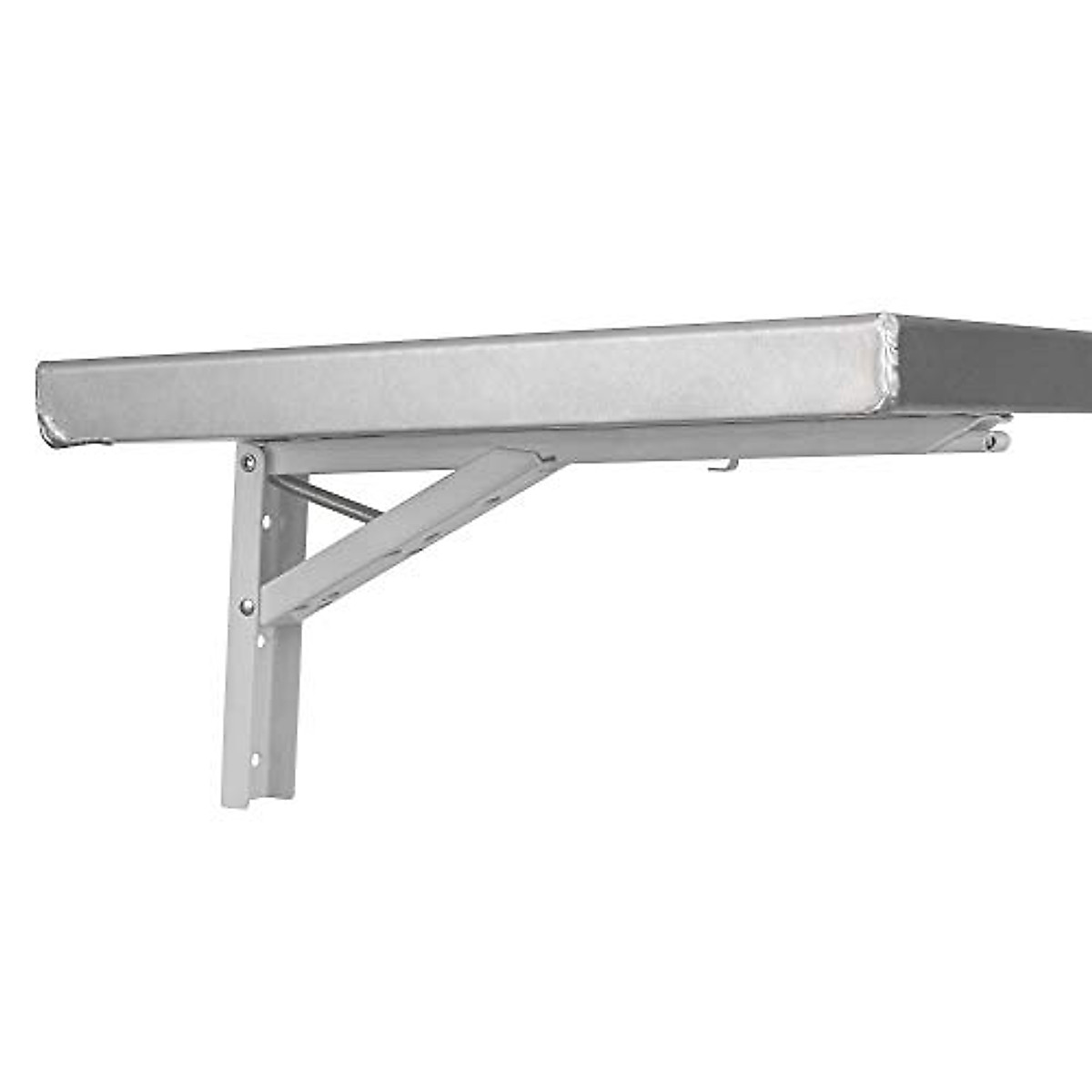 RecPro Concession Shelf Aluminum Drop Down Folding Serving Food Shelf (96" Shelf) | Made in USA