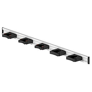 Toolflex Aluminum Rail 90cm (36'') with 5 Mounted Tool Holders. 473-556-1