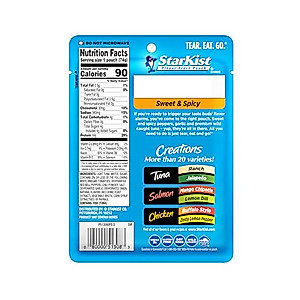 StarKist Tuna Creations, Sweet & Spicy, 2.6 Oz, Packaging May Vary, Pack of 12