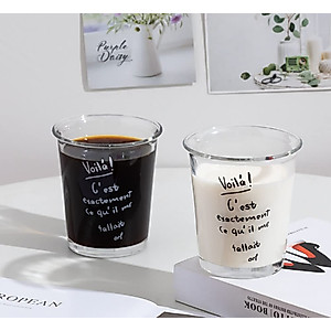 GIVSSES Coffee Cup - 11 oz Cute Beer Cups - Coffee Mug - Clear Iced Coffee Cup - Beer Cup - Iced Coffee Glass Cups - Coffee Bar Accessories