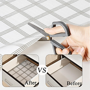 Shelf Liner for Kitchen Cabinets,17.7Inch x 78.7Inch , Non Adhesive, Kitchen Drawer Liner Roll for Refrigerator/Pantry/Shelves/Under Sink, Waterproof Double Sided Non-Slip,Washable Cabinet Liners