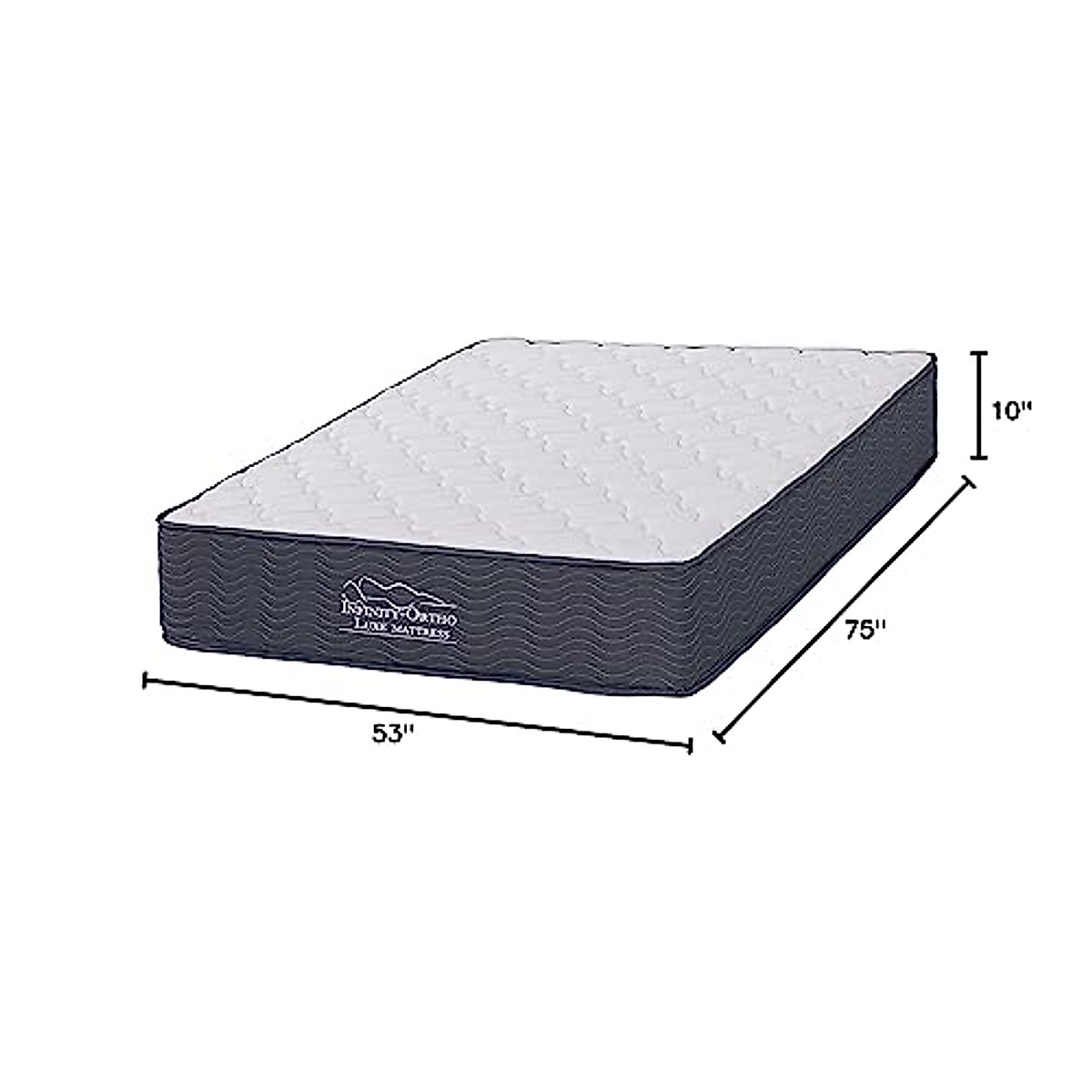 Novezza Home Bamboo 10" Inch Certified Independently & Individually Wrapped Pocketed Encased Coil Pocket Spring Hybrid Mattress/Bed-in-a-Box/CertiPUR-US Certified Foam, Full,White