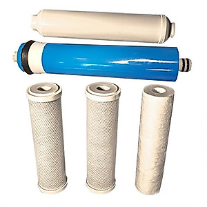 Honeywell RO-9100 Compatible 5 Stage Reverse Osmosis Replacement Filter Bundle (50 GPD, Universal) by CFS