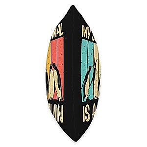 Penguin Gift Penguin Lover Accessories & Stuff Cool Design for Men Women Emperor Penguin Bird Lover Throw Pillow, 18x18, Multicolor