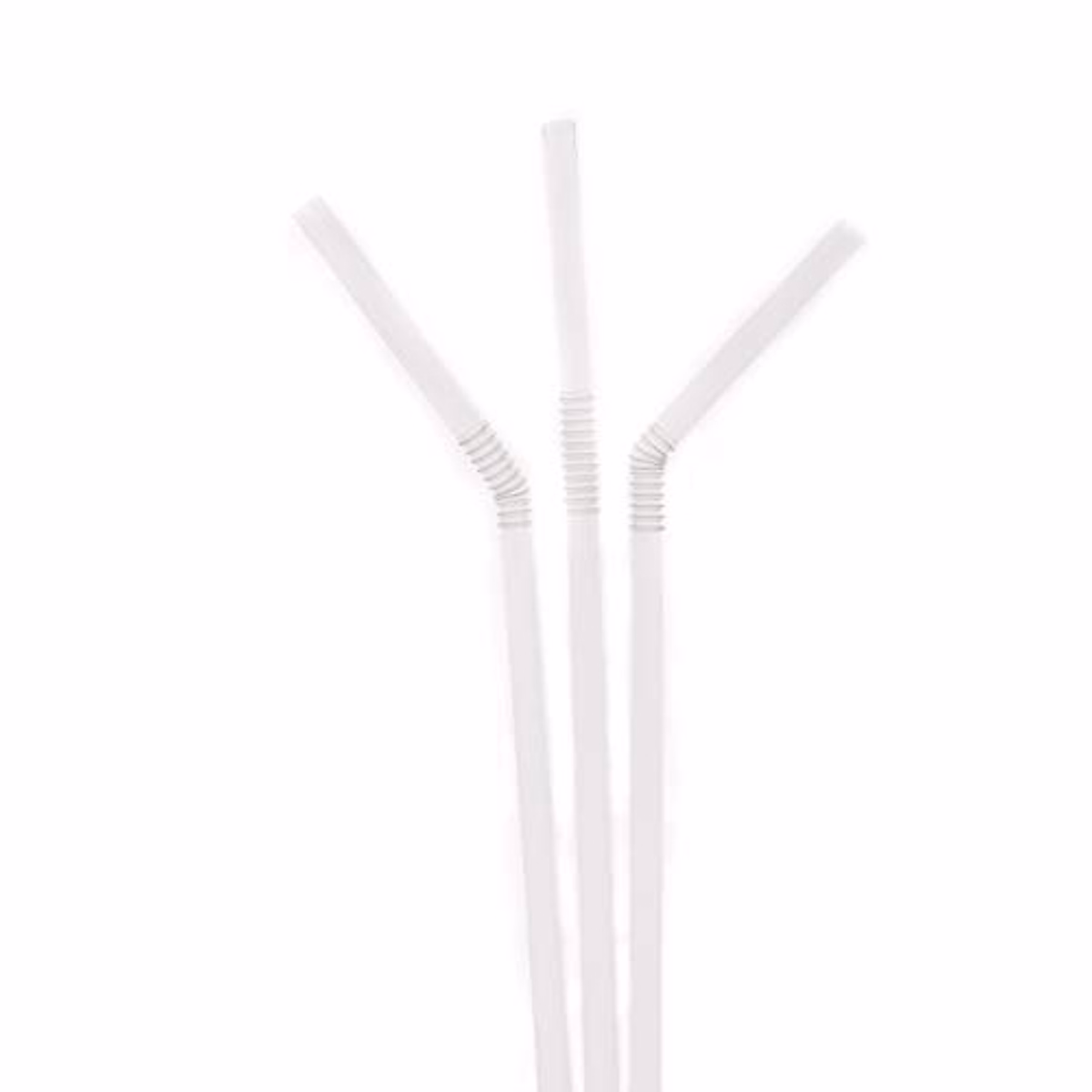 Individually Wrapped Flexible Plastic Drinking Straws 400/BOX - EcoQuality Disposable Clear Straws, BPA Free Plastic - Bendy, Party, Fancy Straws, Birthday Parties, Bendi Straws, Catering