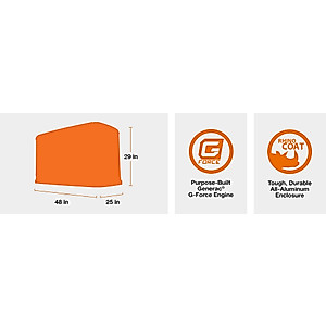 Generac 7043 22kW Air Cooled Guardian Series Home Standby Generator with 200-Amp Transfer Switch - Comprehensive Protection - Smart Controls - Versatile Power - Wi-Fi Connectivity - Real-Time Updates