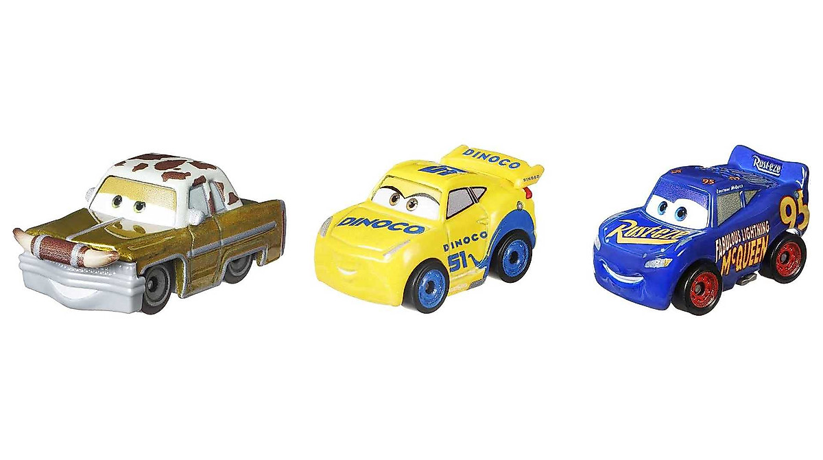 Disney Cars Mini Racers 3-Pack for Fun Racing