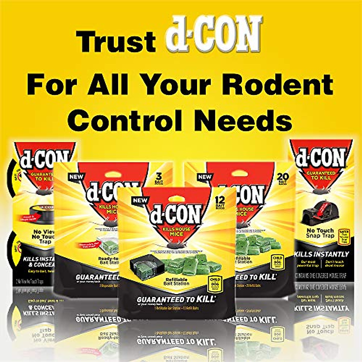 d-Con Rat Poison Bait Station, Bait Station + 2 Refills, 13 Piece Set